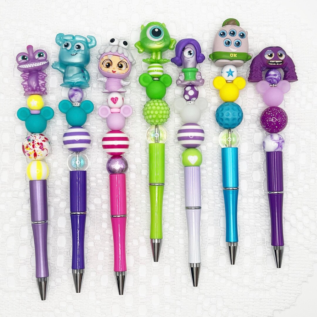 Monsters Inc. Inspired Autograph Pen, Beaded Ballpoint Pen With Disney ...