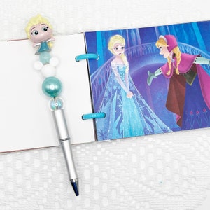 Frozen Inspired Autograph Pen, Beaded Ballpoint Pen With Disney ...