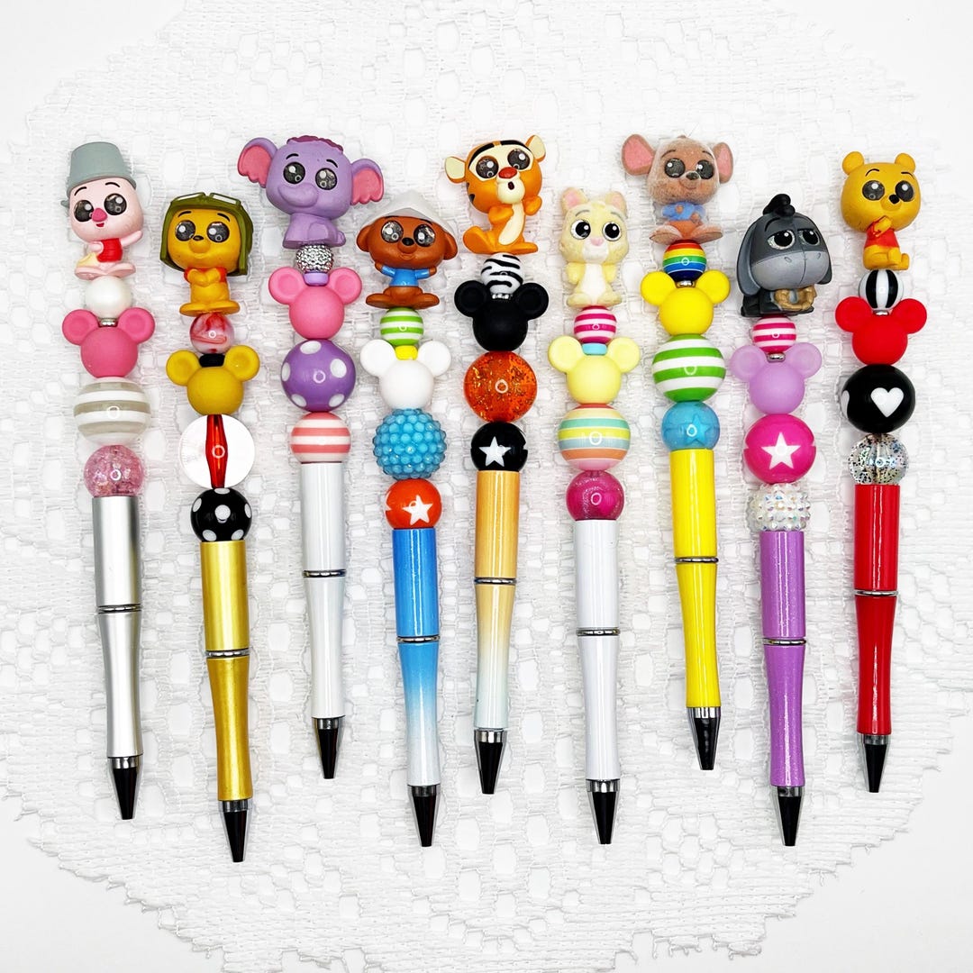 Winnie the Pooh Inspired Beaded Ballpoint Pen With Disney Doorable ...