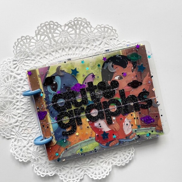 Stitch and Angel Autograph Book - Etsy