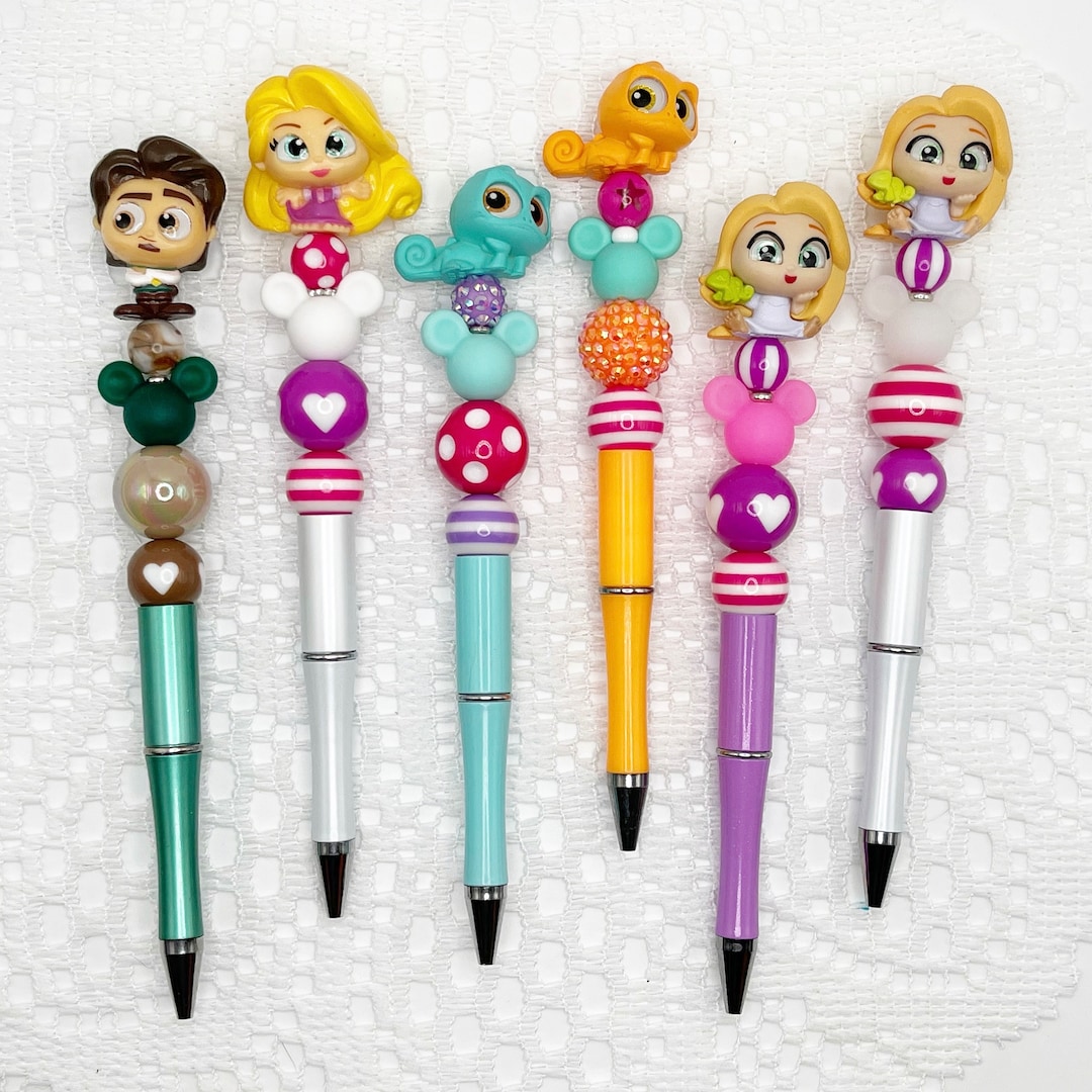 Tangled Inspired Autograph Pen, Beaded Ballpoint Pen With Disney ...