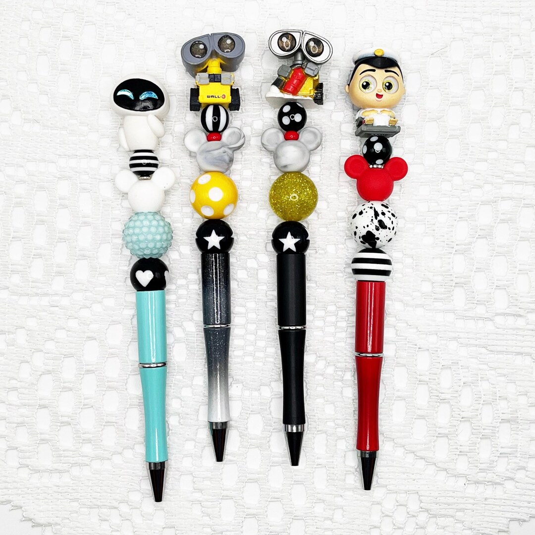 Wall-e Inspired Autograph Pen, Beaded Ballpoint Pen With Disney Pixar ...