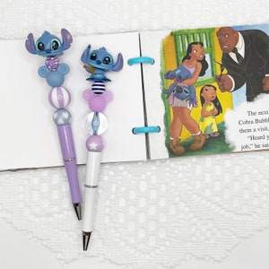 Lilo and Stitch Inspired Autograph Pen, Beaded Ballpoint Pen With ...