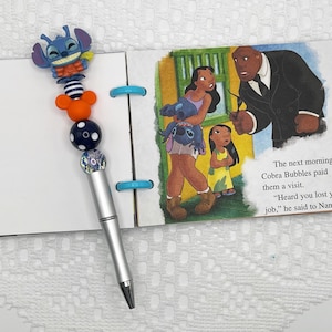 Lilo and Stitch Inspired Autograph Pen, Beaded Ballpoint Pen With ...