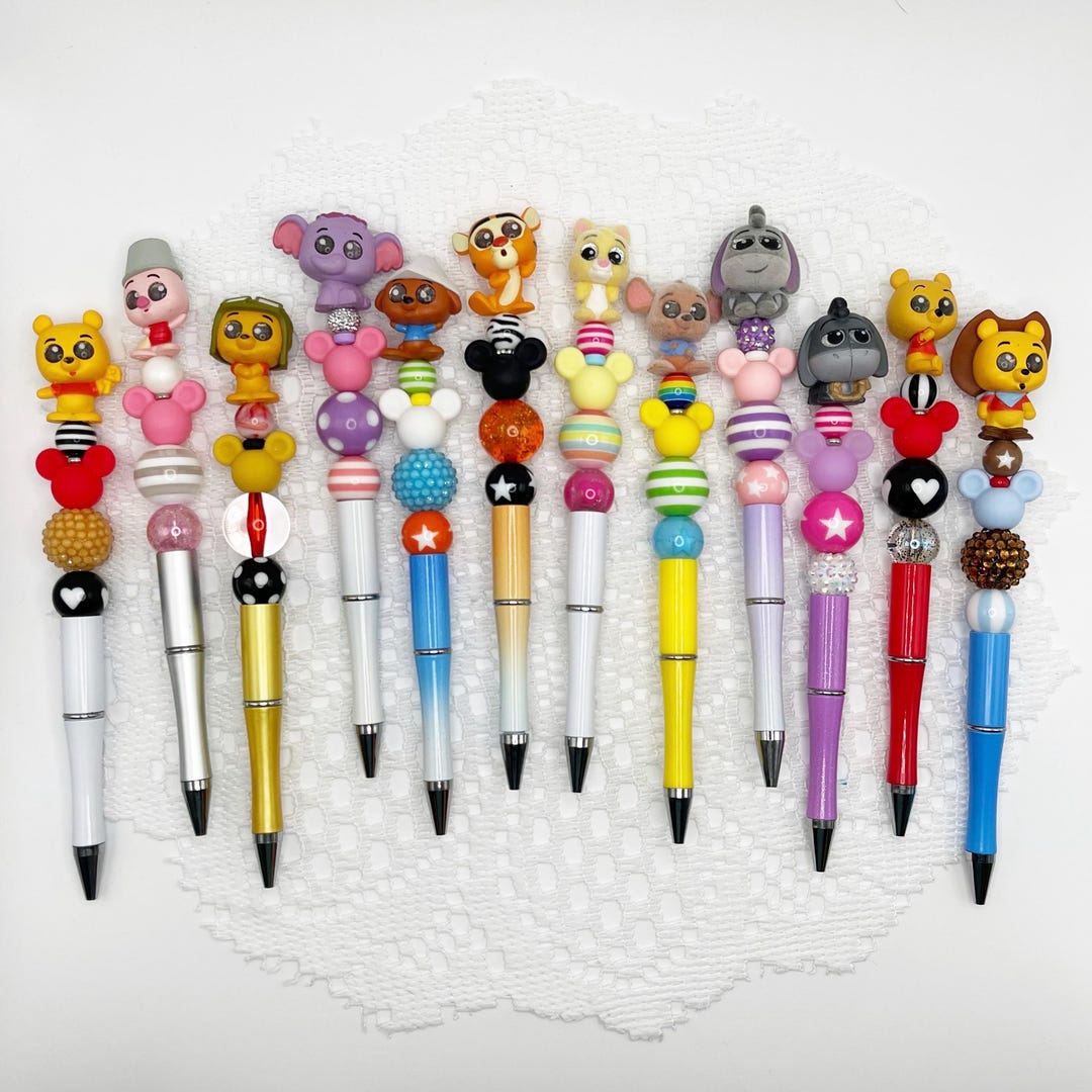Winnie the Pooh Inspired Beaded Ballpoint Pen With Disney Doorable ...