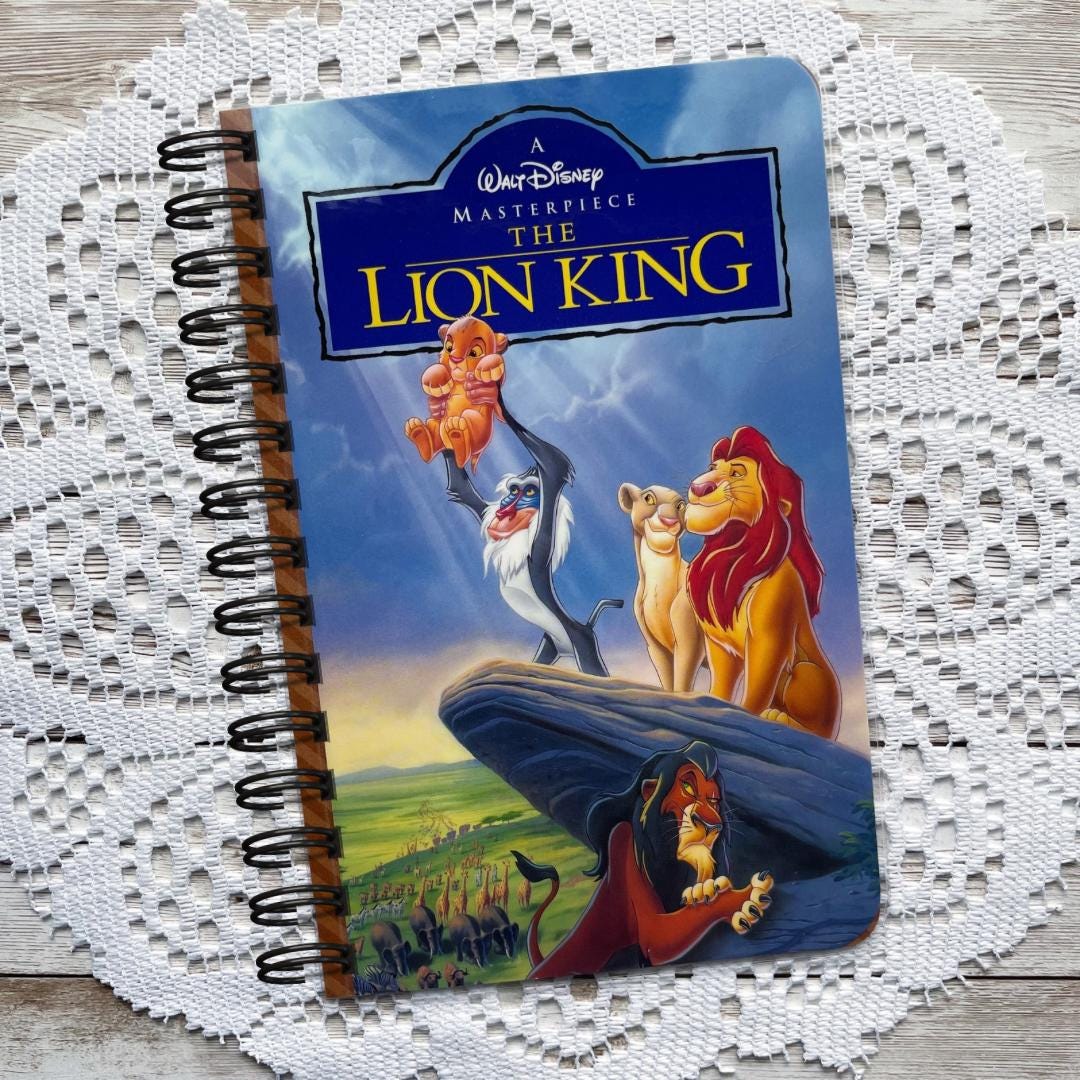 Vintage Disney VHS Cover Notebook, Journal, Sketchbook, Glue Book ...