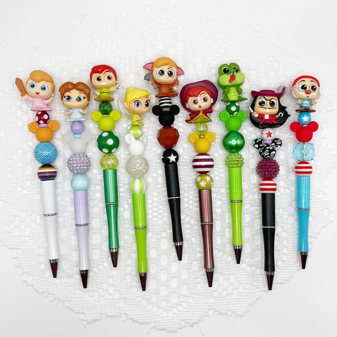 Peter Pan Inspired Autograph Pen, Beaded Ballpoint Pen With Disney ...