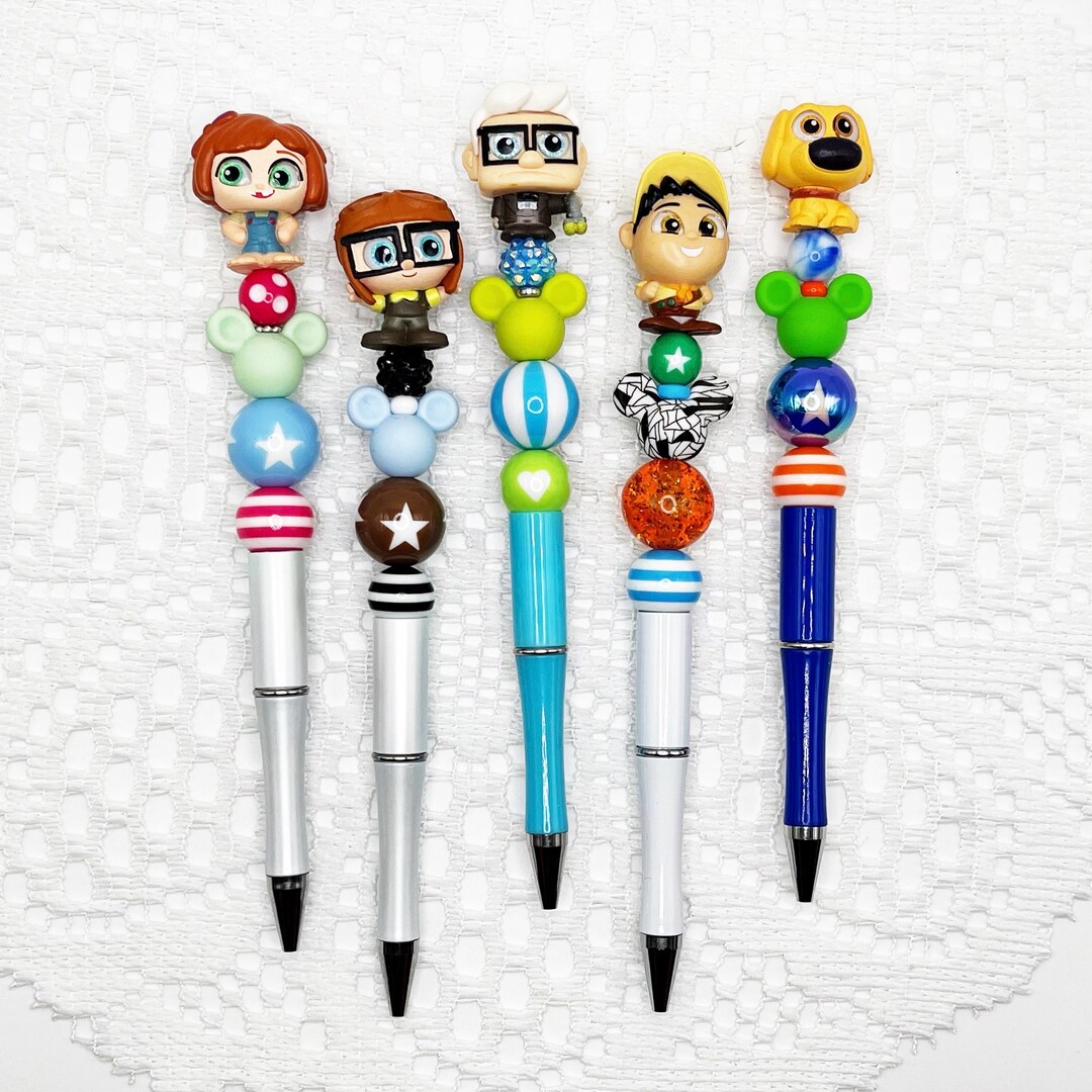 Up Inspired Autograph Pen, Beaded Ballpoint Pen With Disney Doorable ...