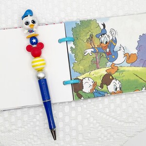 Mickey and Friends Autograph Pen, Beaded Ballpoint Pen With Disney ...