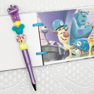 Monsters Inc. Inspired Autograph Pen, Beaded Ballpoint Pen With Disney ...