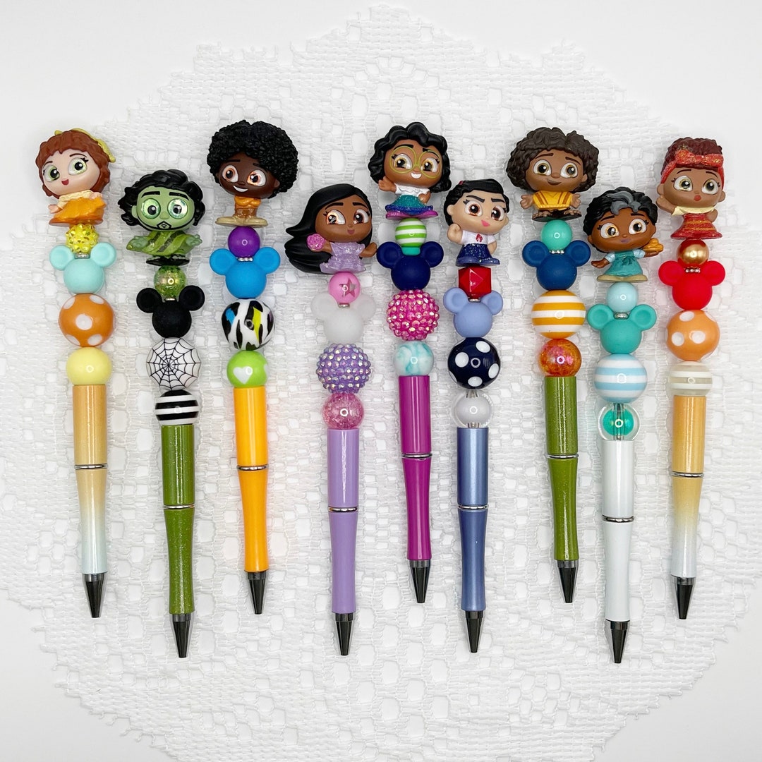 Encanto Inspired Autograph Pen, Beaded Ballpoint Pen With Disney ...