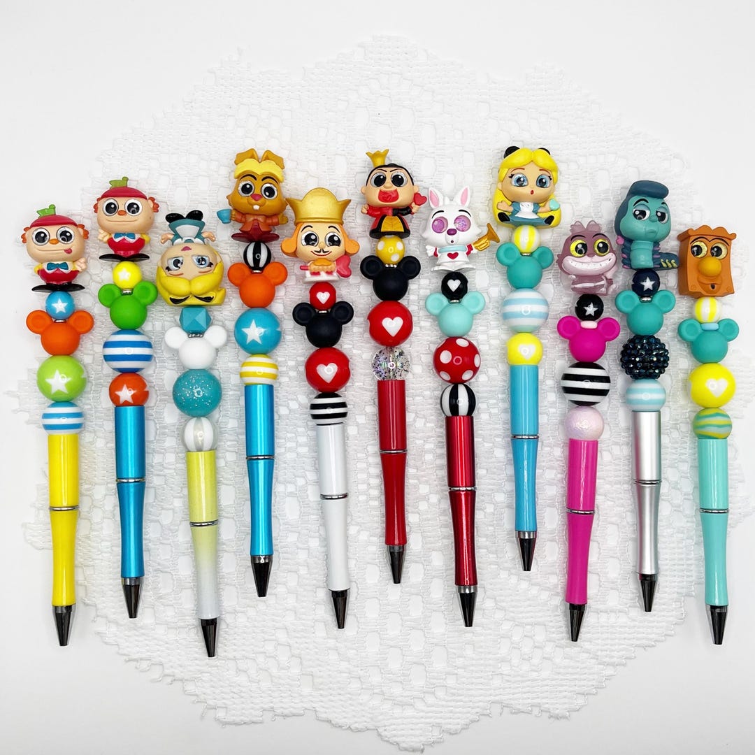 Alice in Wonderland Inspired Autograph Pen, Beaded Ballpoint Pen With ...