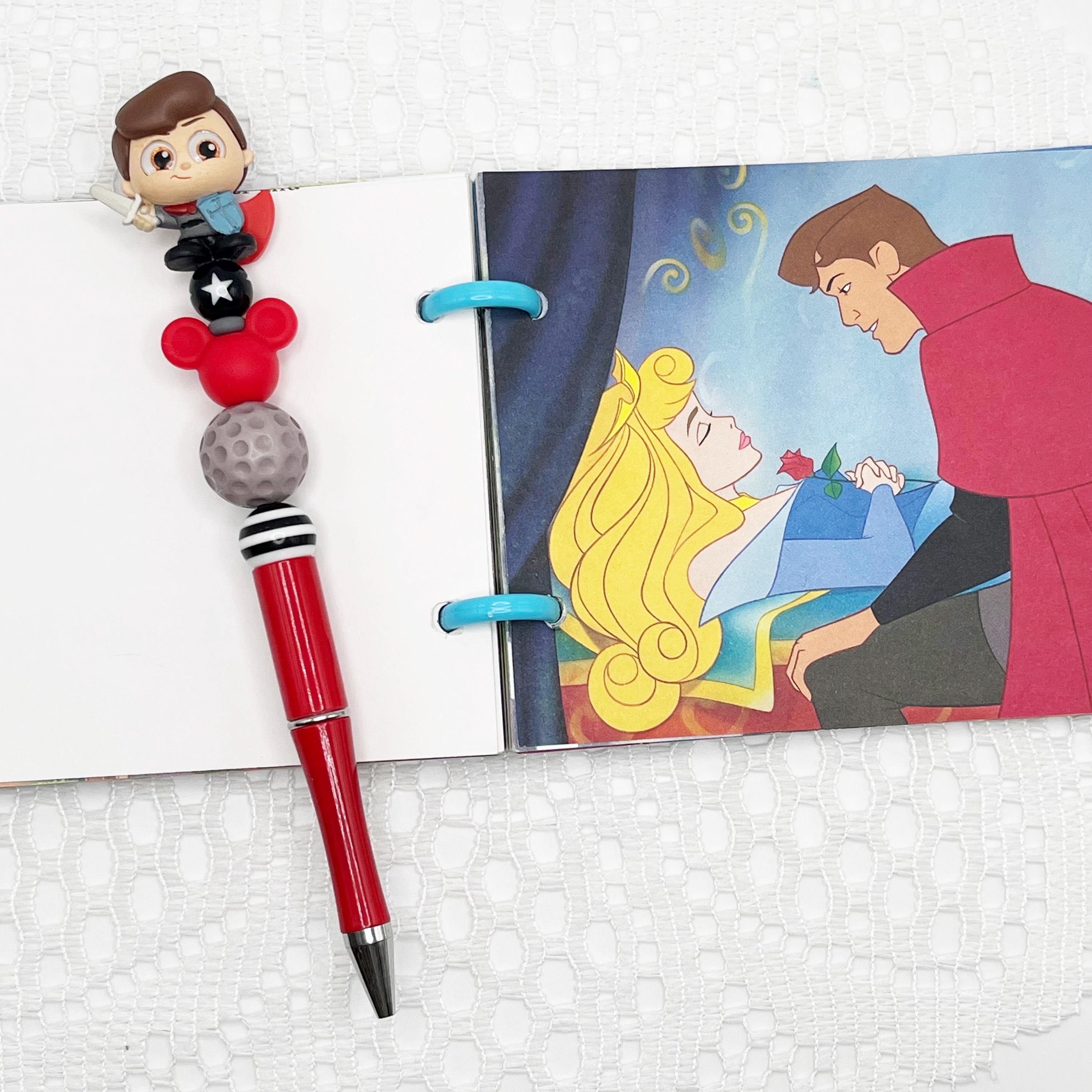 Sleeping Beauty Inspired Autograph Pen, Beaded Ballpoint With Disney ...