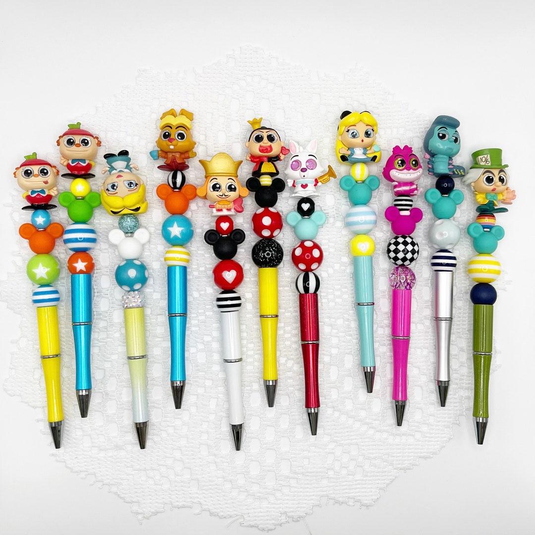 Alice in Wonderland Inspired Autograph Pen, Beaded Ballpoint Pen With ...