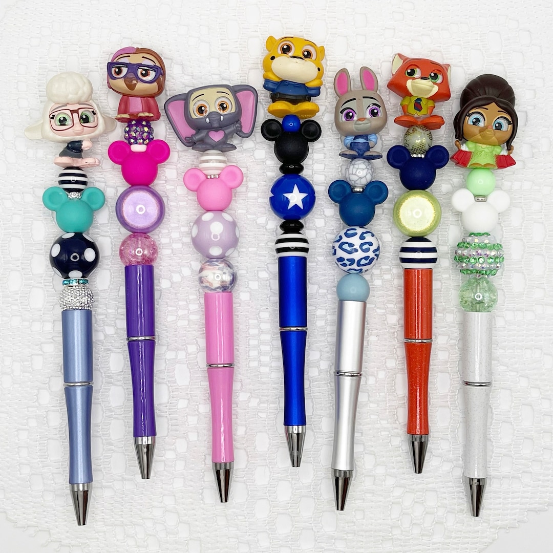 Zootopia Inspired Autograph Pen, Beaded Ballpoint Pen With Disney ...
