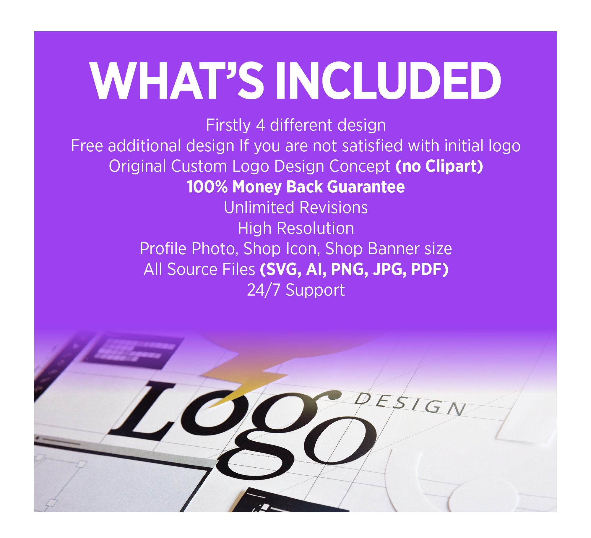 4 Different Logo Design, I Will Create Custom Logo Design, Boutique Logo, Business Logo ...