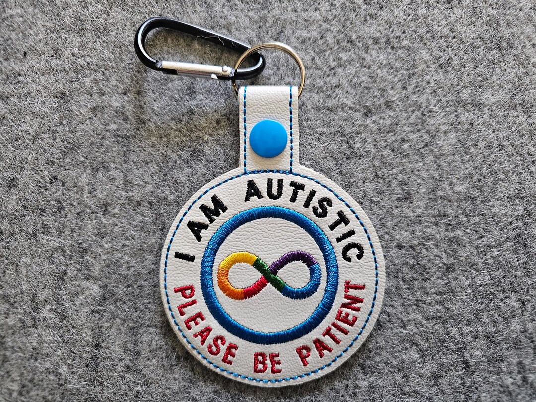 I Am Autistic Tag, Autism Tag for Backpack, Autism Awareness Keychain ...
