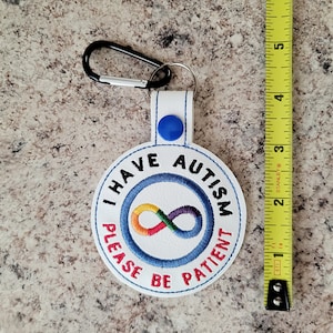 Please Be Patient I Have Autism Tag, Autism Tag for Backpack, Autism ...
