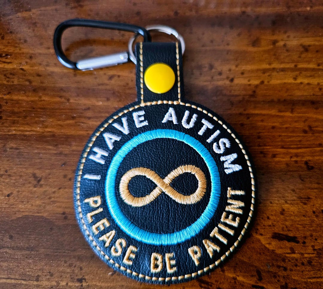 Autism Awareness, Autism Keychain, Autism Alert Tag for Backpack ...