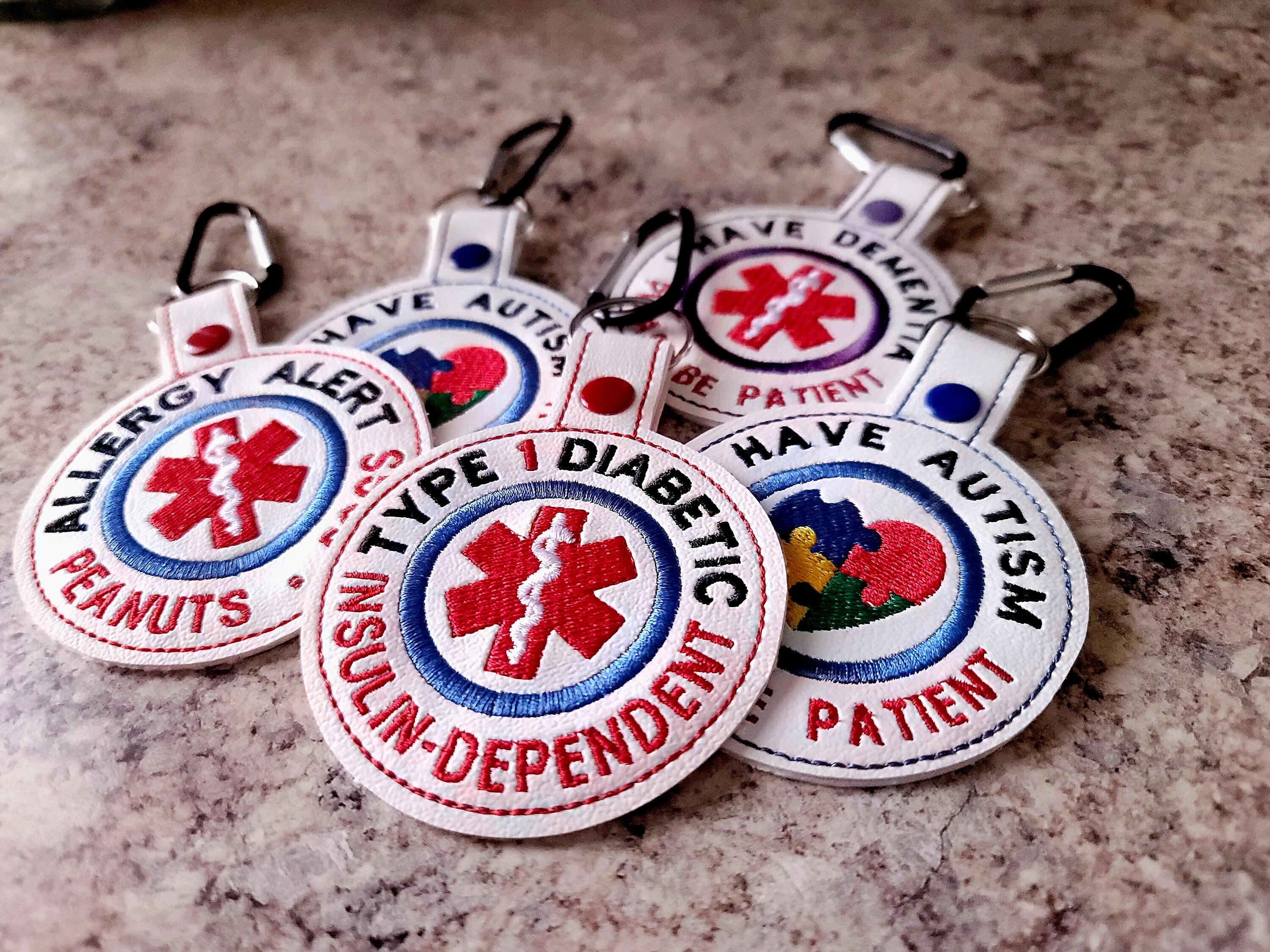 Autism Awareness, Autism Keychain, Autism Alert Tag for Backpack ...