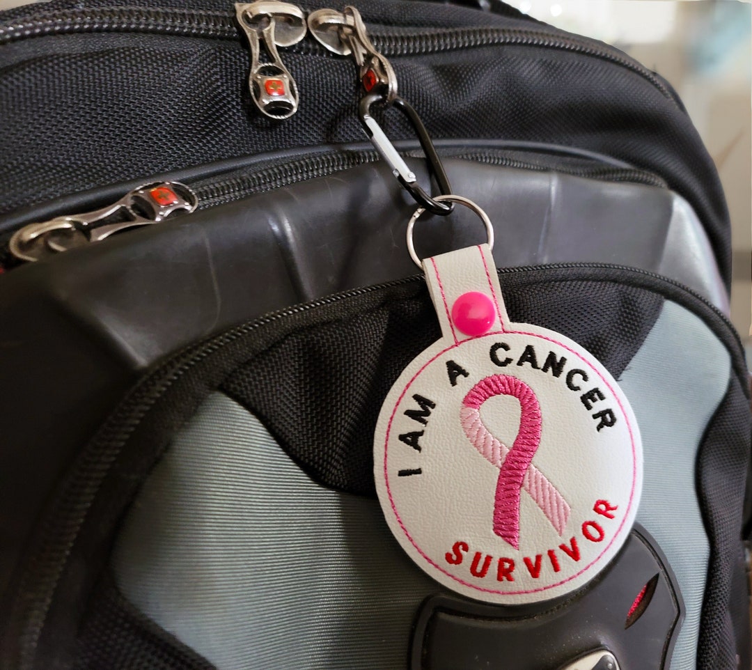 Cancer Survivor Gift, Cancer Awareness Keychain, Awareness Ribbon ...