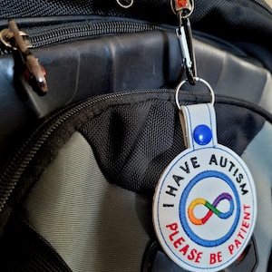 Please Be Patient I Have Autism Tag, Autism Tag for Backpack, Autism ...
