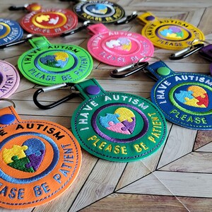Autism Awareness, Autism Bag Tag, Autism Alert for Backpack, Autism Tag ...