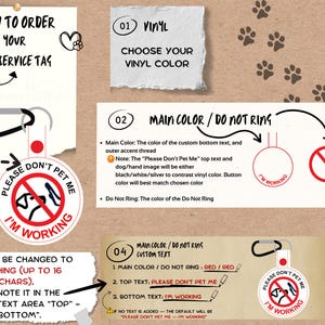 Service Dog Tag, Personalized for Dogs, Working Dog Gear, Stocking ...