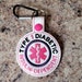 Medical Alert Tag for Backpack, Black Medical Bag Tag, Type 1 Diabetic ...
