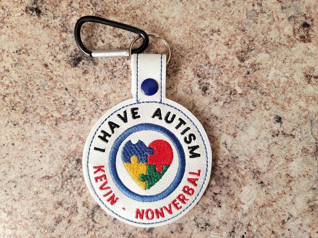 Autism Awareness, Autism Bag Tag, Autism Alert for Backpack, Autism Tag ...