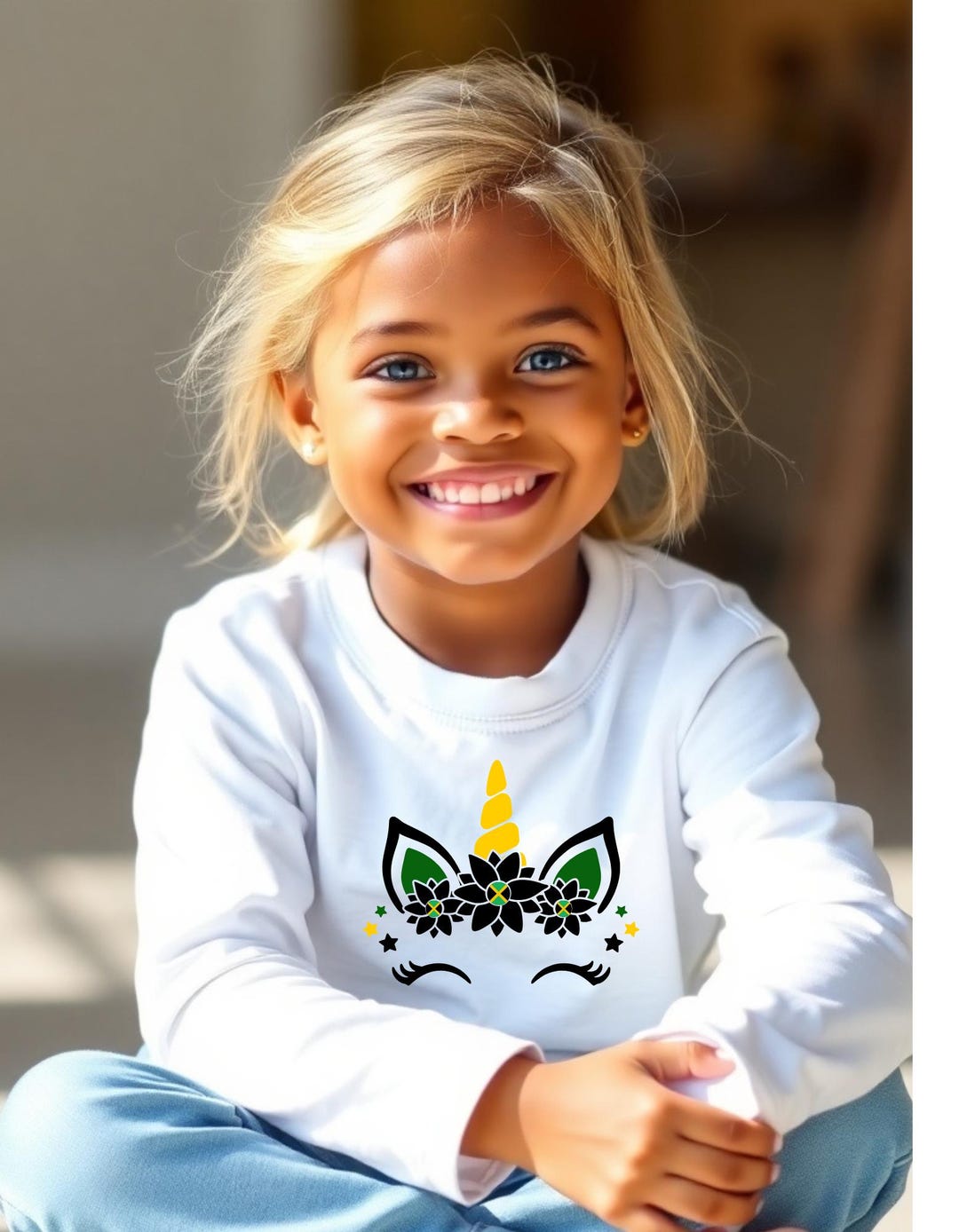 Jamaica Unicorn Shirt | Caribbean Kids Unicorn T-shirt | Jamaican Flag ...