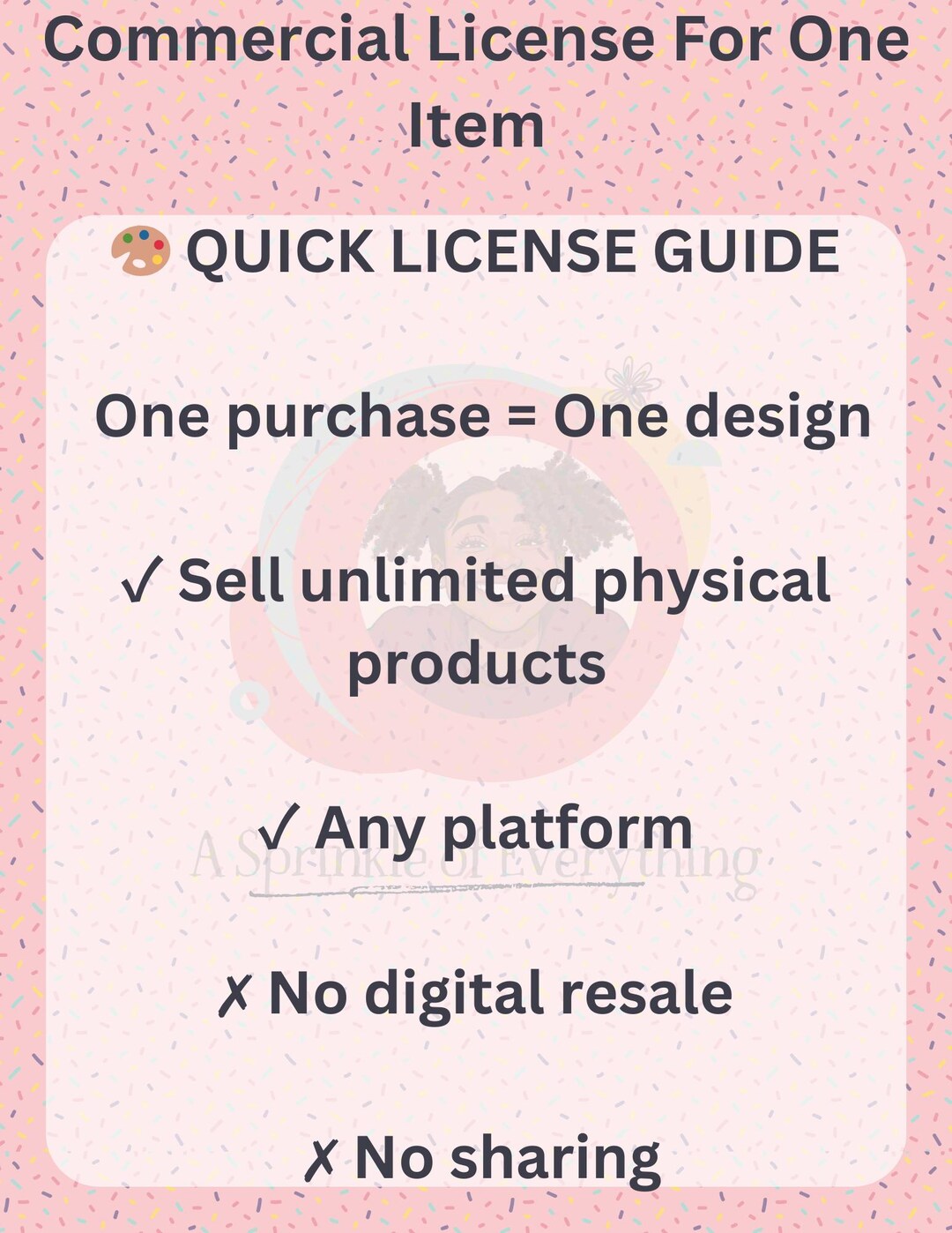 Commercial Designs for One Design for Unlimited Use - Etsy