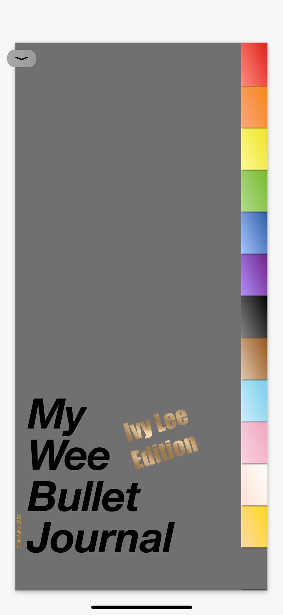 My Wee Bullet Journal (ivy Lee Edition) LGBTQ+ COLOURS RAINBOW Undated ...