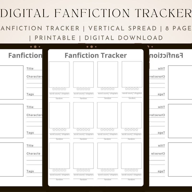 Fanfiction Notebook - Etsy