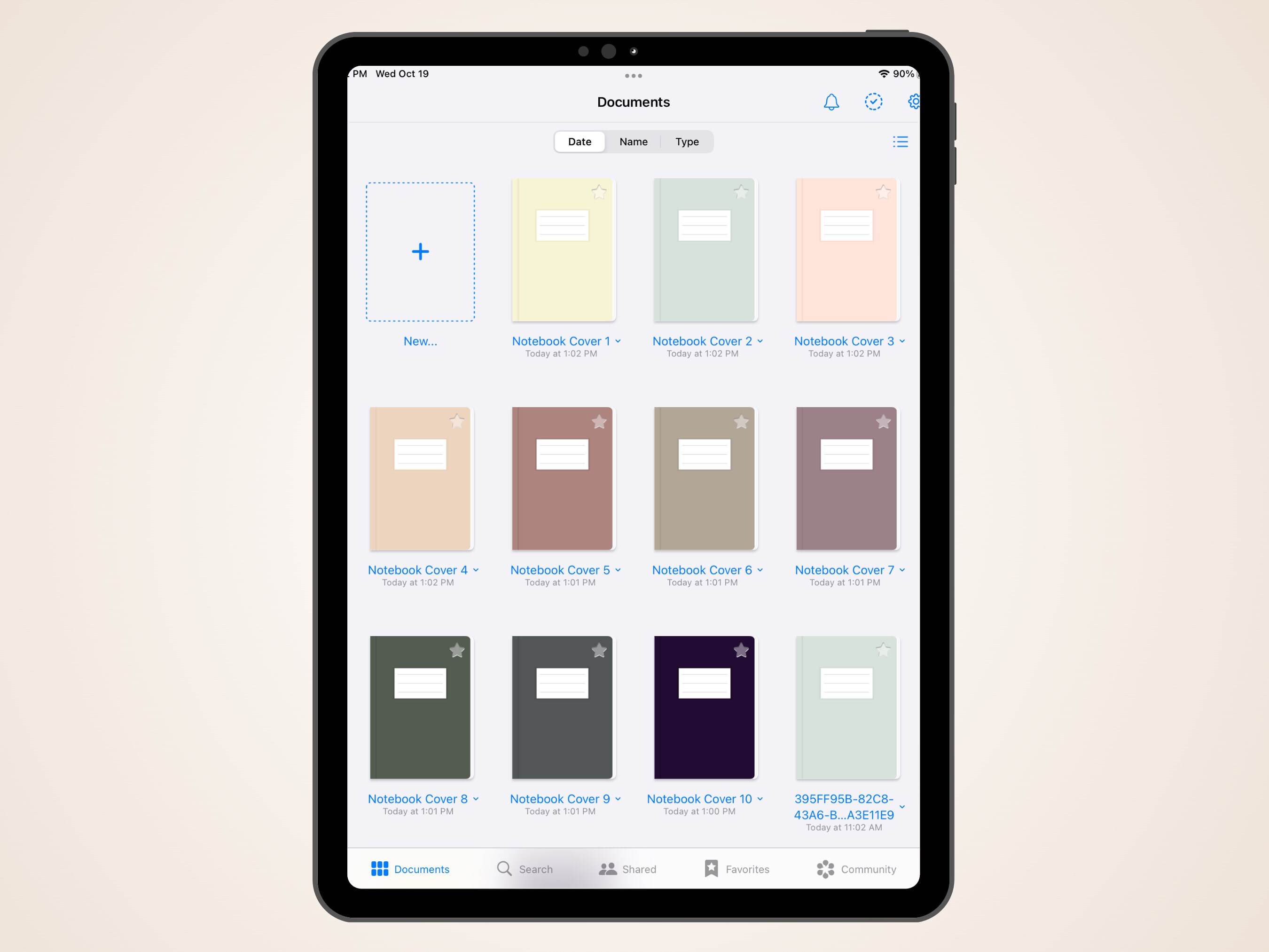 Monochrome Digital Notebook Cover, Goodnotes Cover, Notability Cover ...