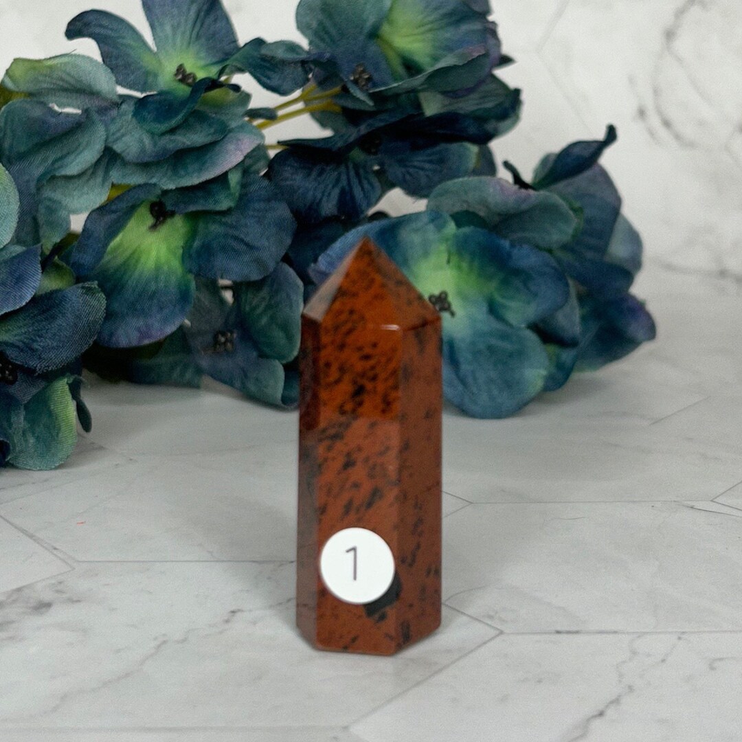 Mahogany Obsidian Tower / Stone of Reflection / Solar Plexus Chakra ...