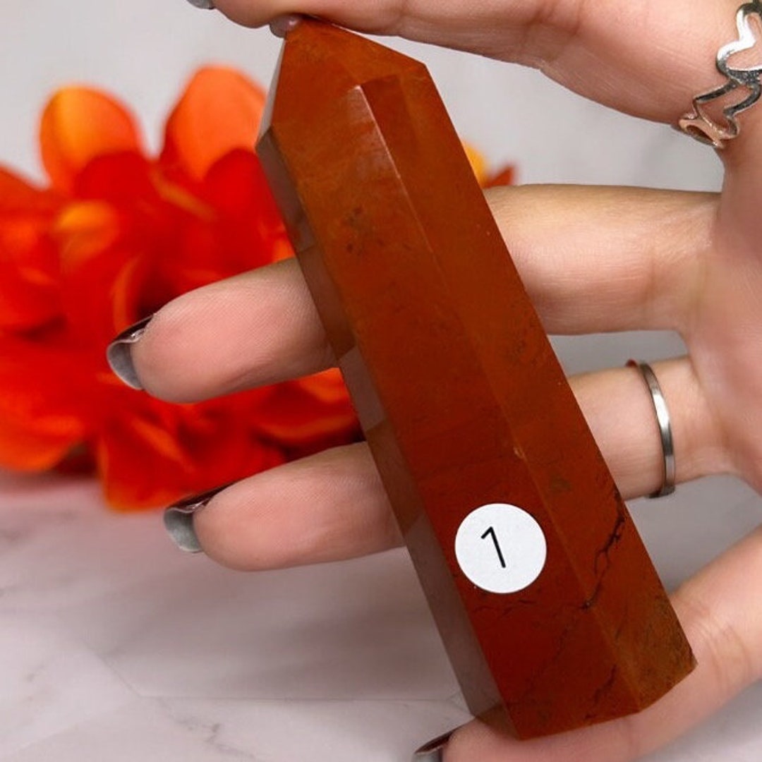 Red Jasper Tower / Stone of Strength / Stone of Stability / Root Chakra ...