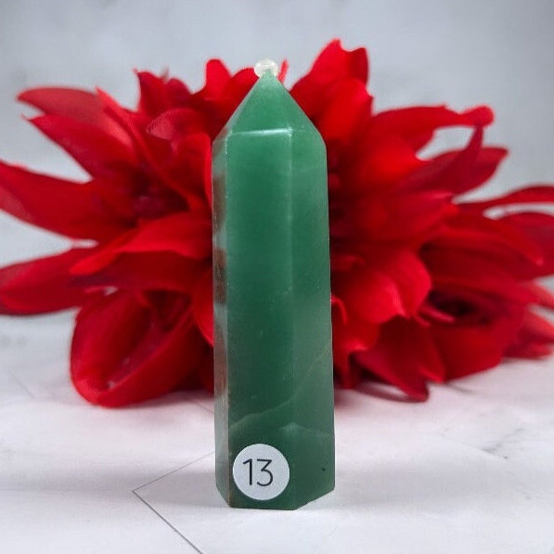 Green Aventurine Tower / Stone of Opportunity / Stone of Optimism ...