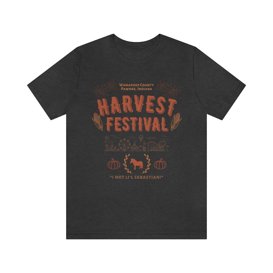 Pawnee Harvest Festival Shirt, Parks and Recreation, Fall Graphic Tee ...
