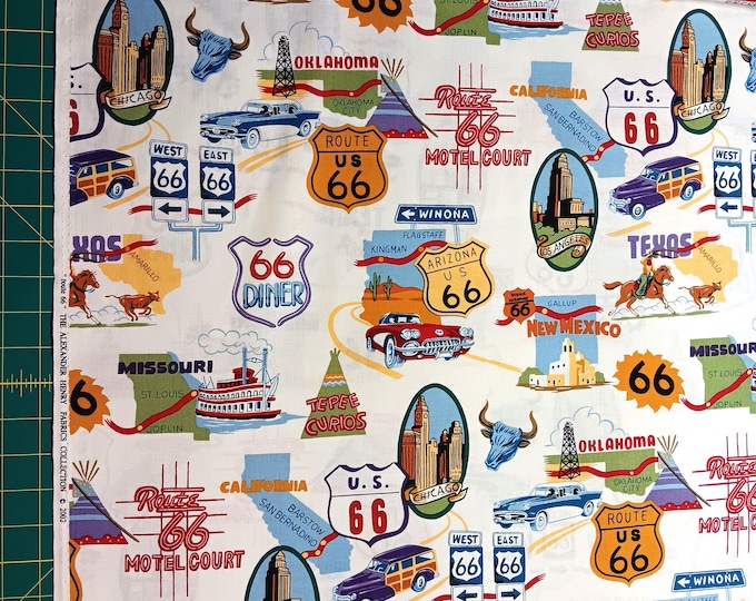 The ALEXANDER HENRY Fabrics Collection "route 66" 2002 Fabric - Oop ...