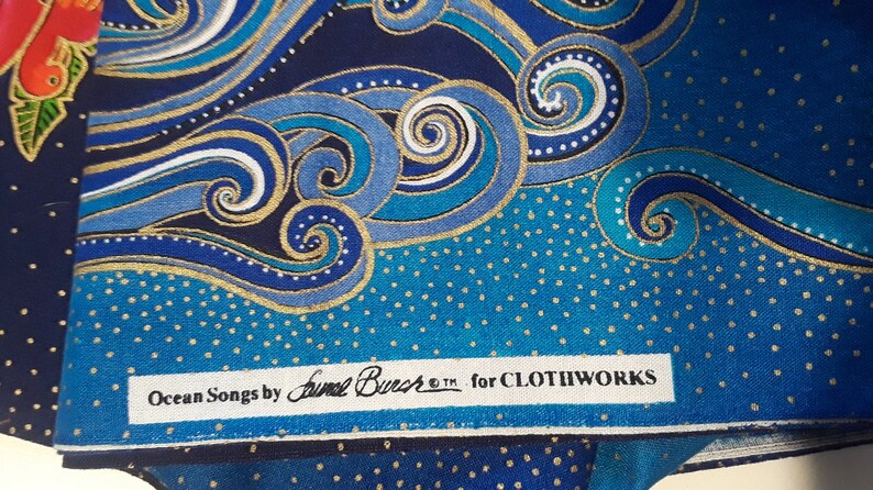 Laurel Burch - "ocean Songs" - Mermaid Panel - Rare - Oop - Clothworks ...