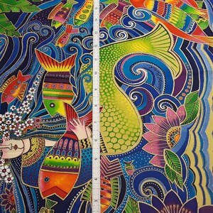 Laurel Burch - "ocean Songs" - Mermaid Panel - Rare - Oop - Clothworks ...