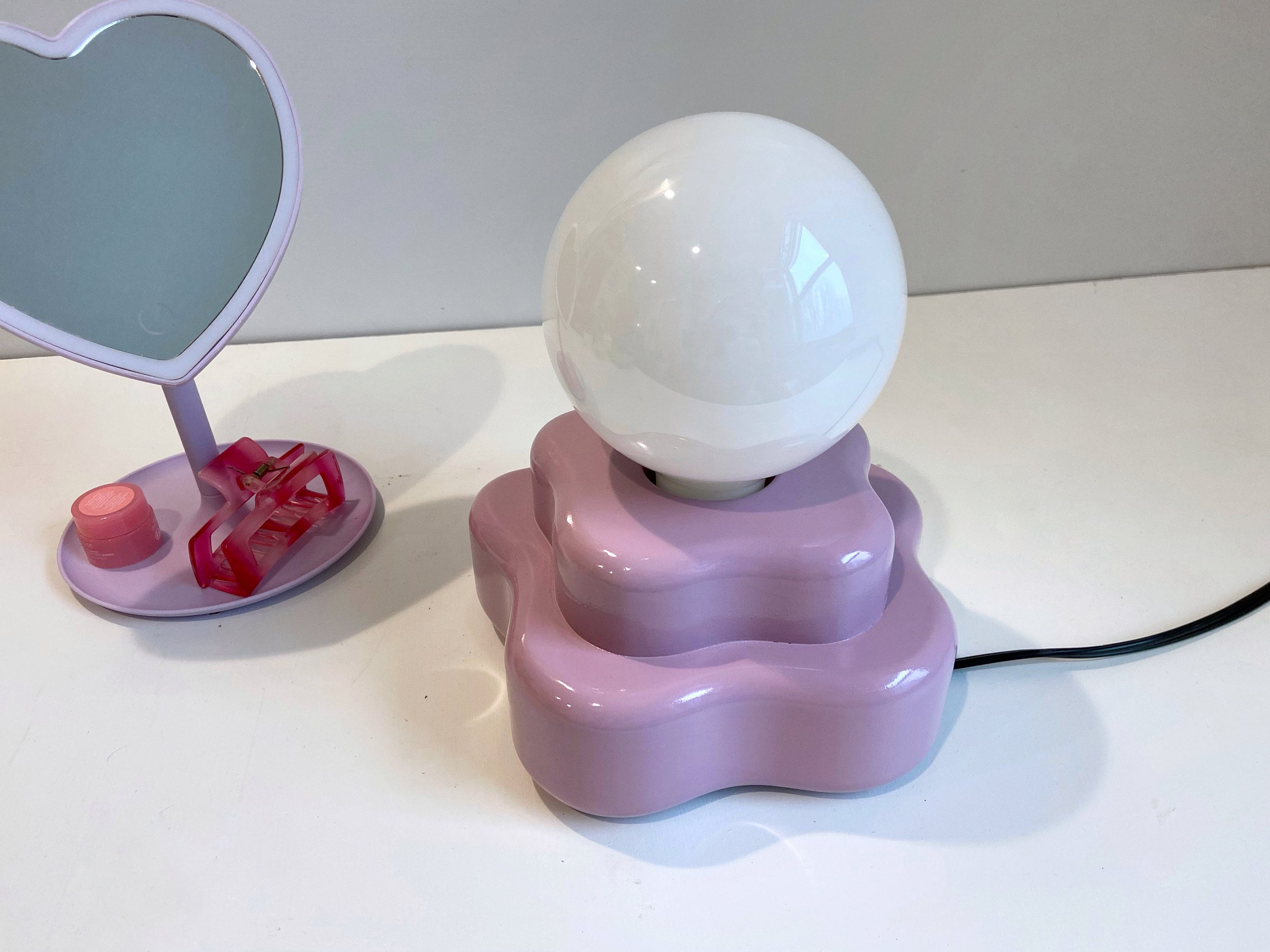 Wavy Lamp | Flower Lamp | Crystal Ball Lamp | Aesthetic Home Decor ...