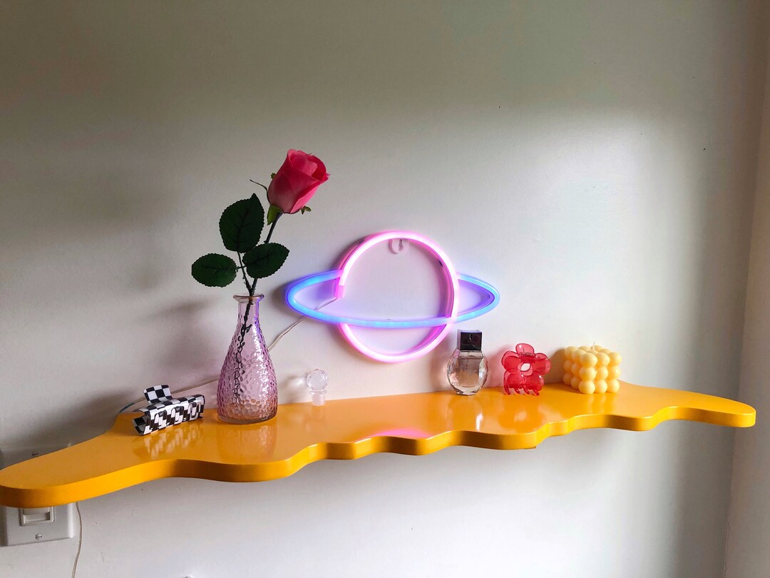 Wavy Shelf | Big Squiggle Shelf | Maximalist | Funky Decor | Pastel ...