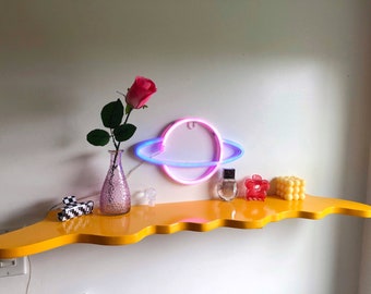Wavy Shelf Squiggle Shelf Funky Decor Maximalist Pastel Shelves Danish ...