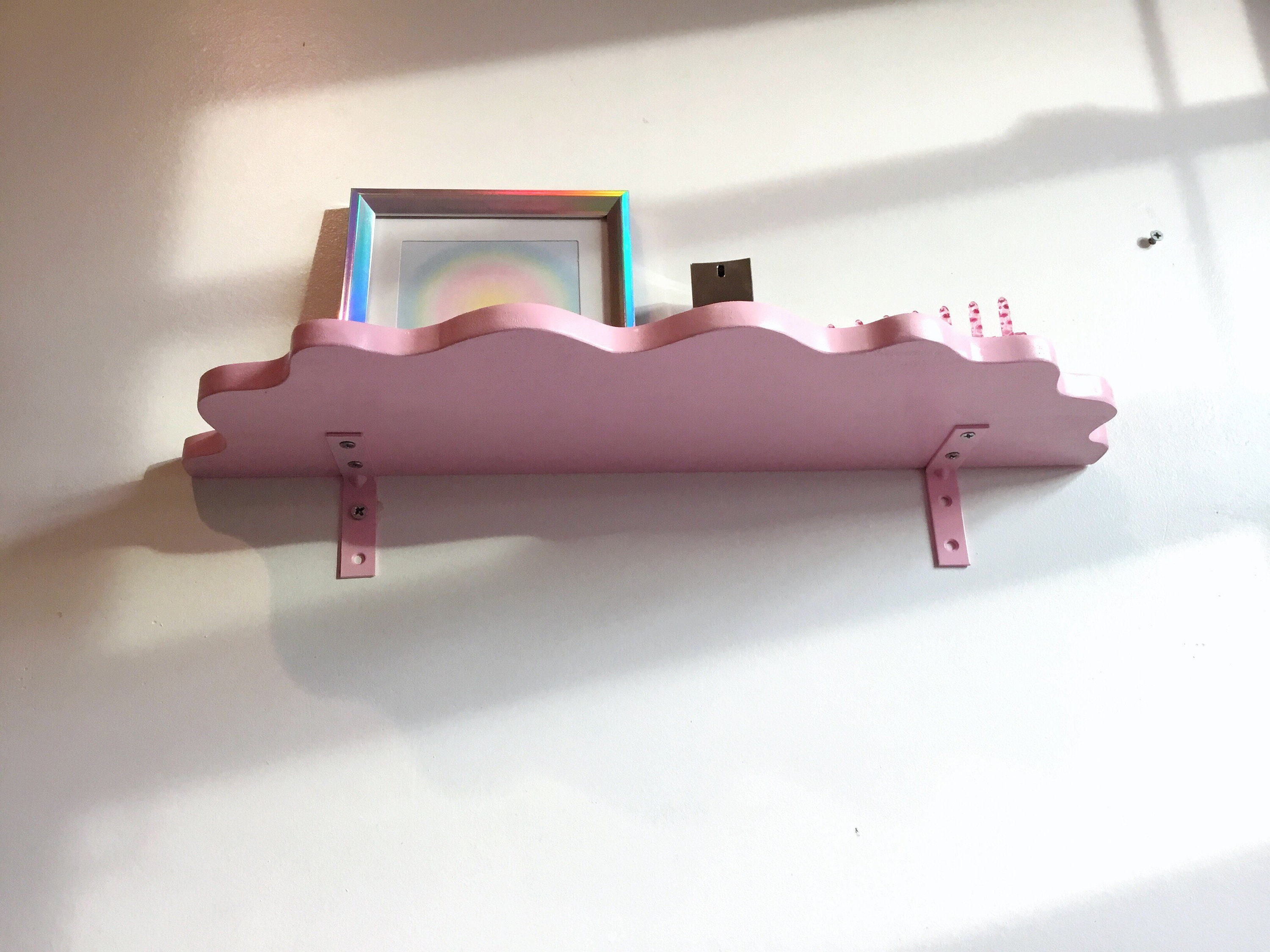 Wavy Shelf Squiggle Shelf Funky Decor Maximalist Pastel - Etsy