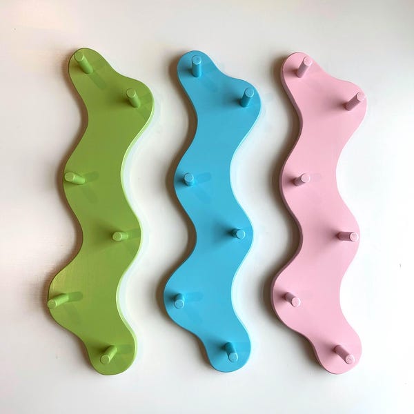 Squiggle Wall Hook - Etsy
