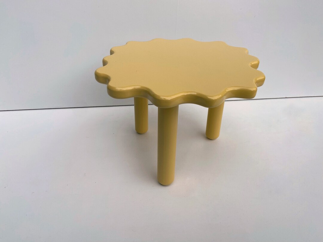 Squiggle Plant Stand Wavy Side Table Maximalist Decor Eclectic Decor ...