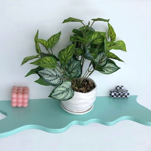 Wavy Shelf | Squiggle Shelf | Maximalist | Funky Decor | Pastel Shelves ...