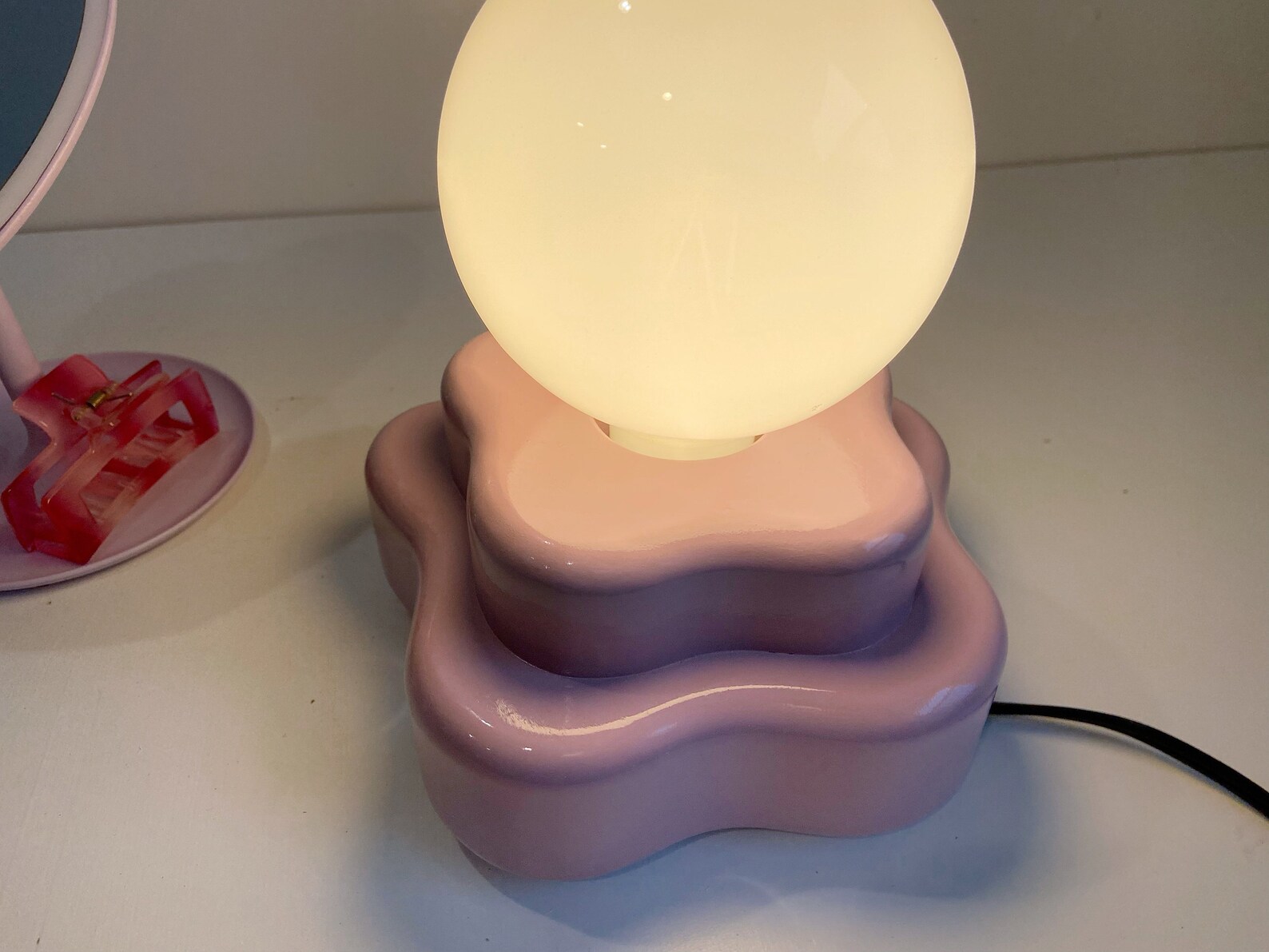 Wavy Lamp | Flower Lamp | Crystal Ball Lamp | Aesthetic Home Decor ...